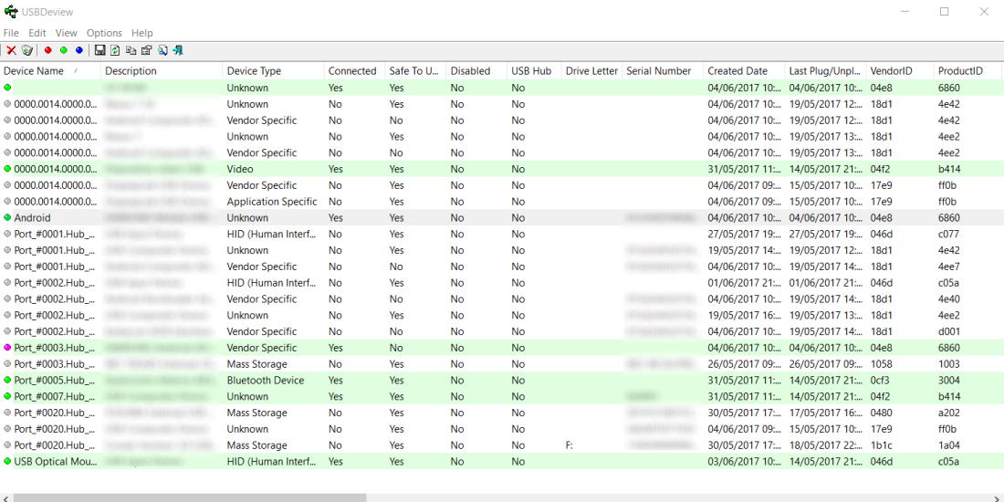 USBDeview-2022 – Fribby.net
